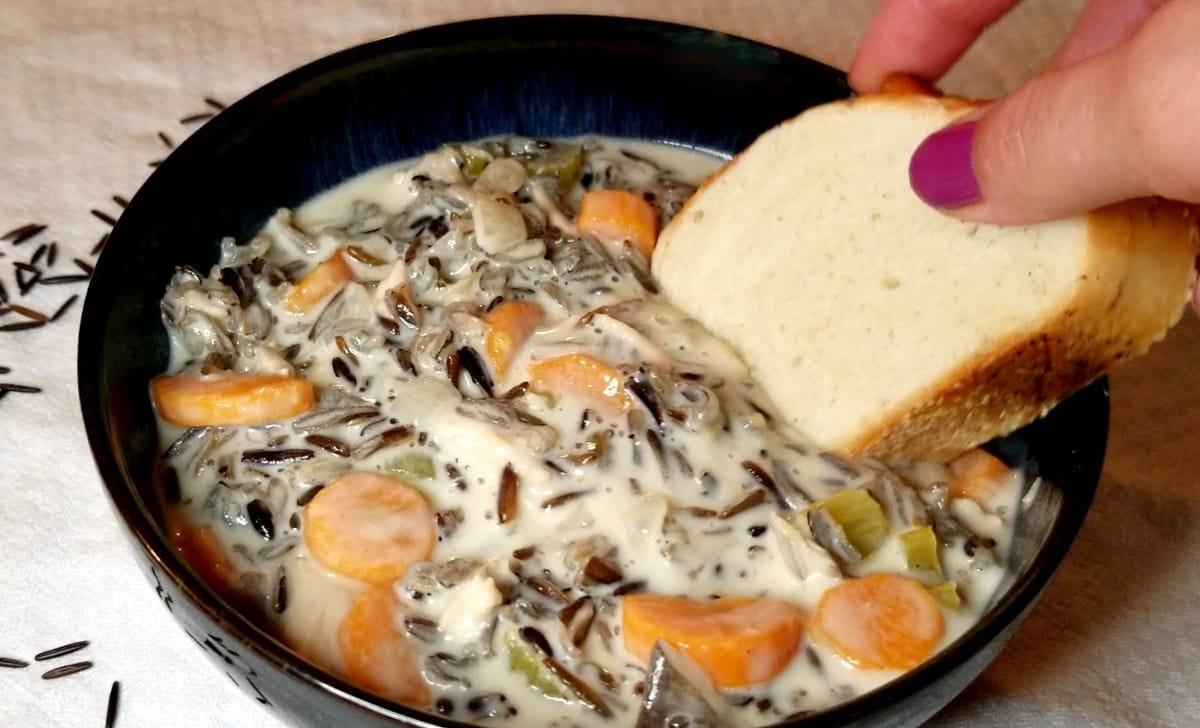 Minnesota Creamy Chicken Wild Rice Soup - Avidly Ravenous