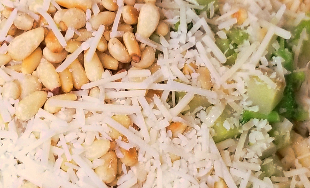 Broccoli Pine Nut Pasta - Avidly Ravenous